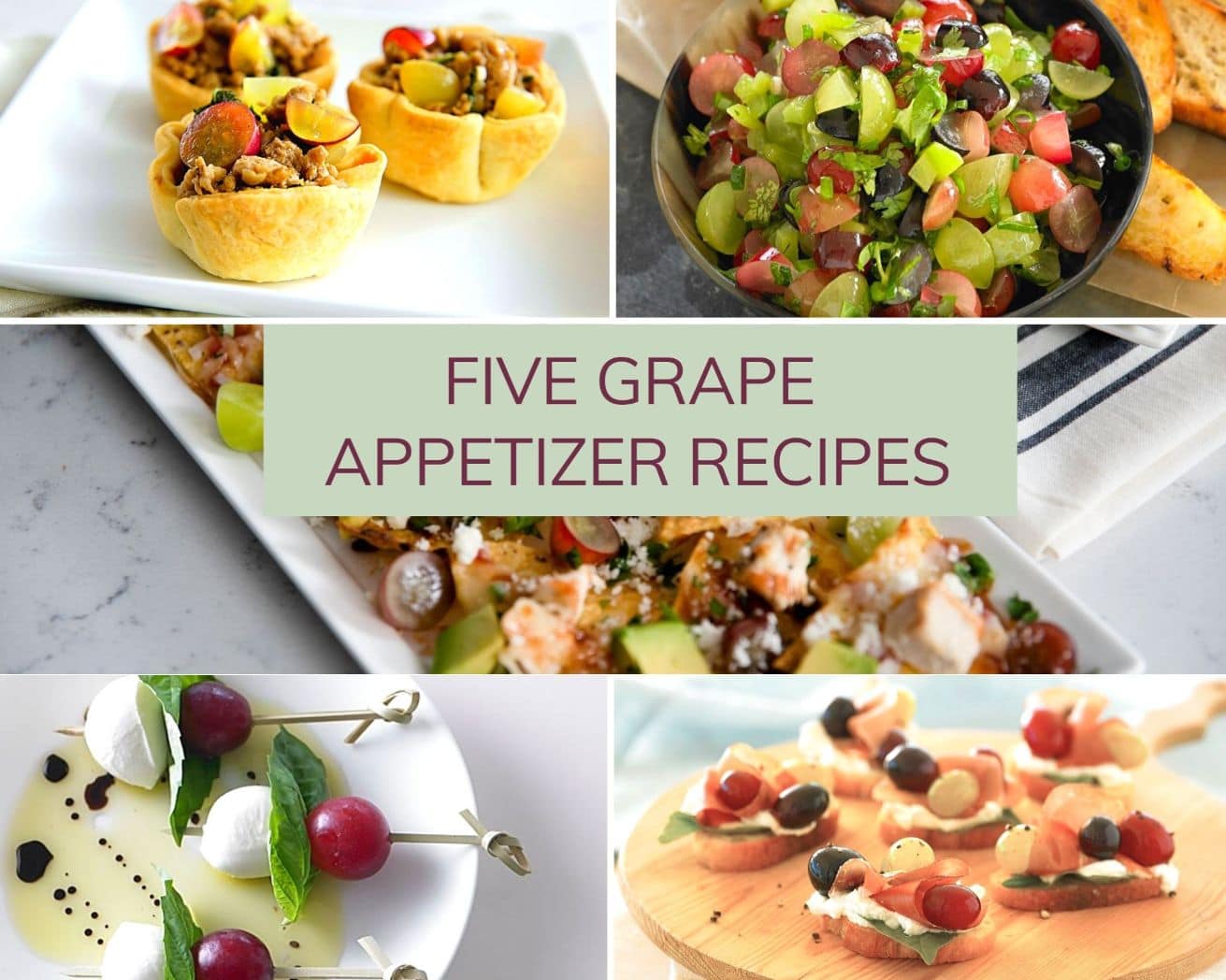 Five Grape Appetizer Recipes - Malena Nutrición